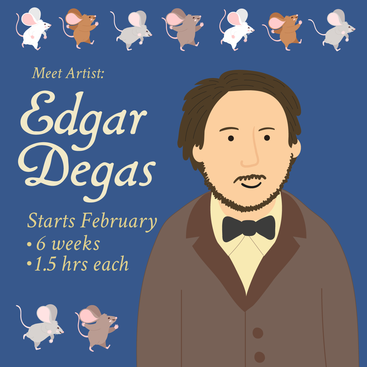 Kids Exploratory Session 6 Weeks Degas – Edgemont Village Aɾt Studio